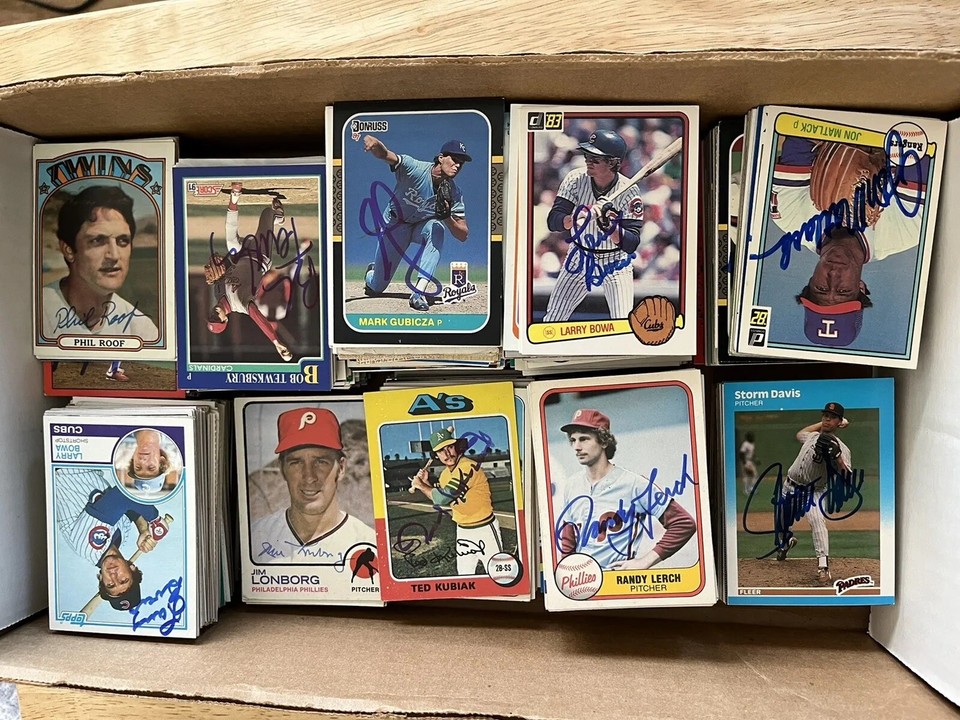 Lot Of 25 Different Random Major League Baseball Autographed Signed ...