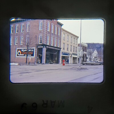 VTG 1969 35MM SLIDE-GAS PUMP ON STREET CORNER HARDWARE THE MCGOWAN ...