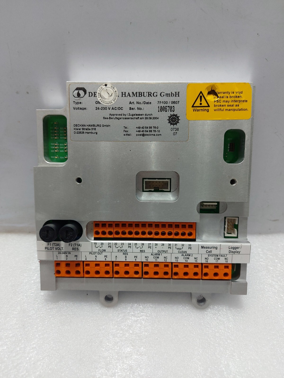 Deckma OMD-2005 Bilge Alarm Oil Content Meter 75100 | eBay