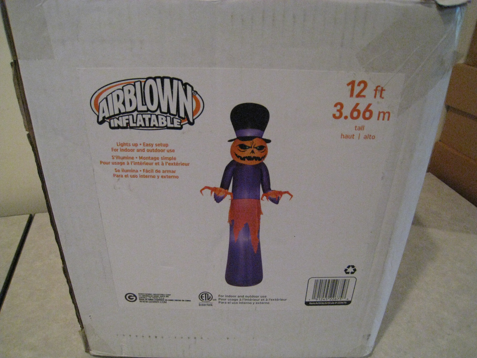 Gemmy Halloween 12 Ft Pumpkin Reaper Inflatable | eBay