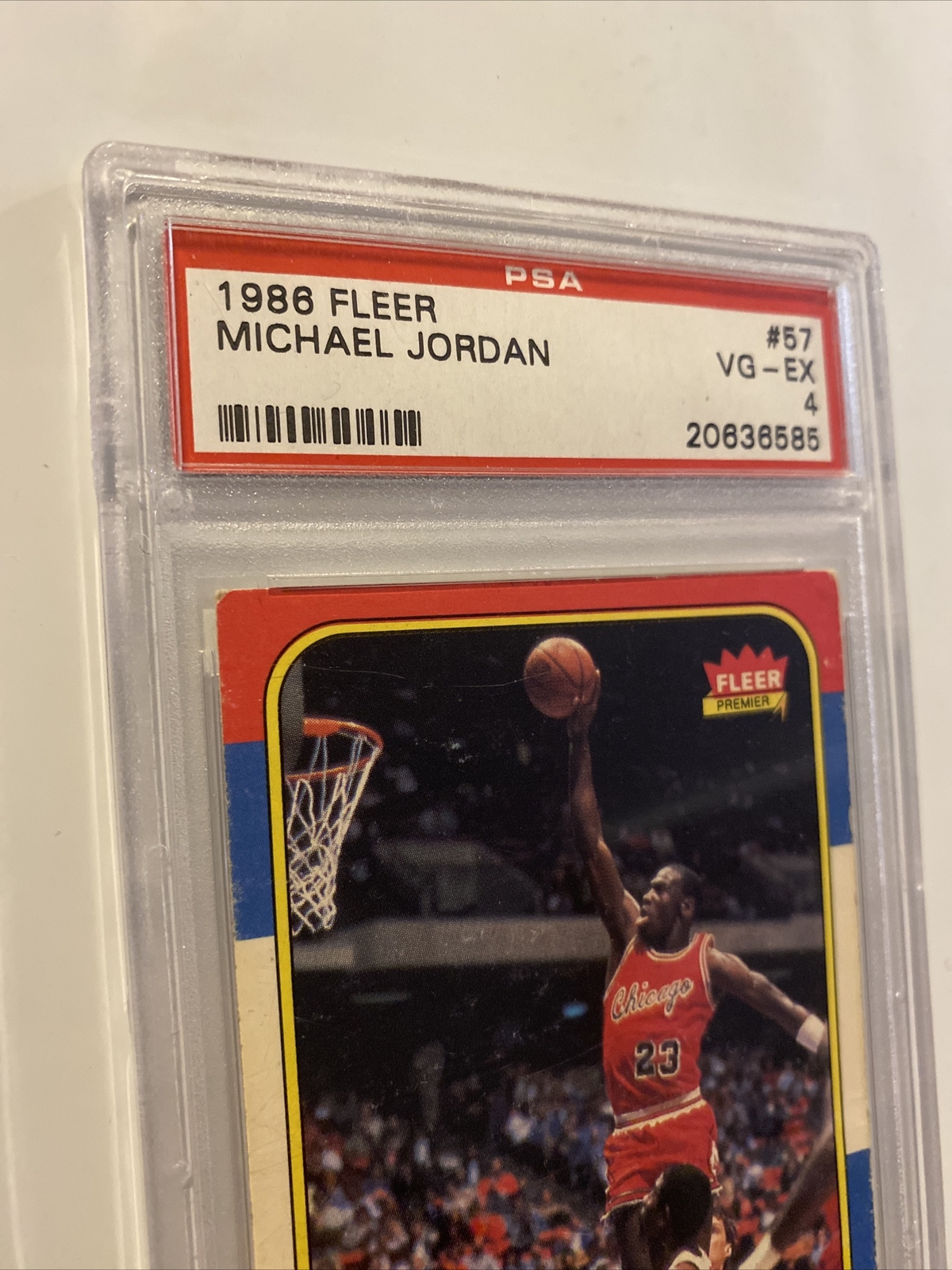 Michael Jordan Rookie Card PSA 4 Fleer #57 MJ Collector RC Vintage 1986 ...