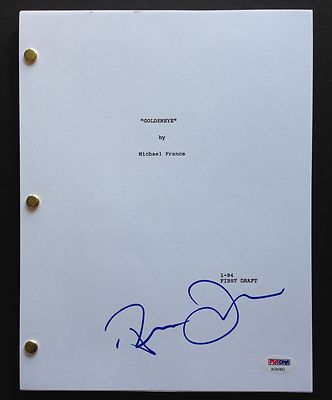 FAMKE JANSSEN SIGNED GOLDENEYE MOVIE SCRIPT FULL 156 PAGES PSA DNA COA ...