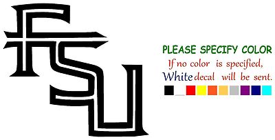 FSU Adhesive Vinyl Decal Sticker Car Truck Window Bumper Tablet Laptop ...