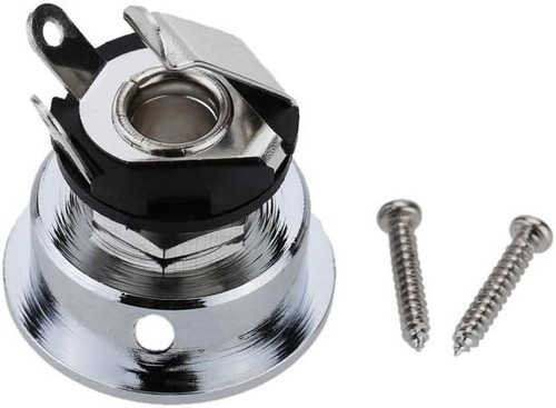Recessed Telecaster Socket Input Jack Cup Chrome For Tele Metric ...