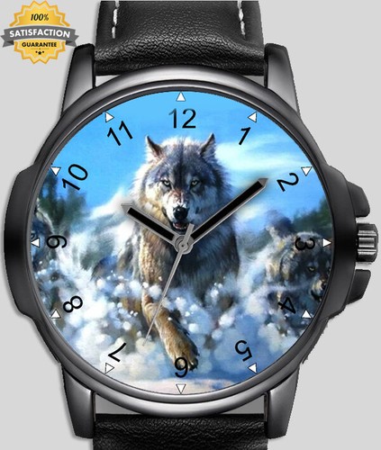Snowy Fearless Wolf Unique Wrist Watch FAST UK | eBay