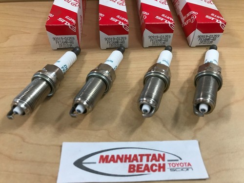 13-18 AVALON HYBRID Spark Plug Set of 4, 90919-01259 IRIDIUM Genuine ...