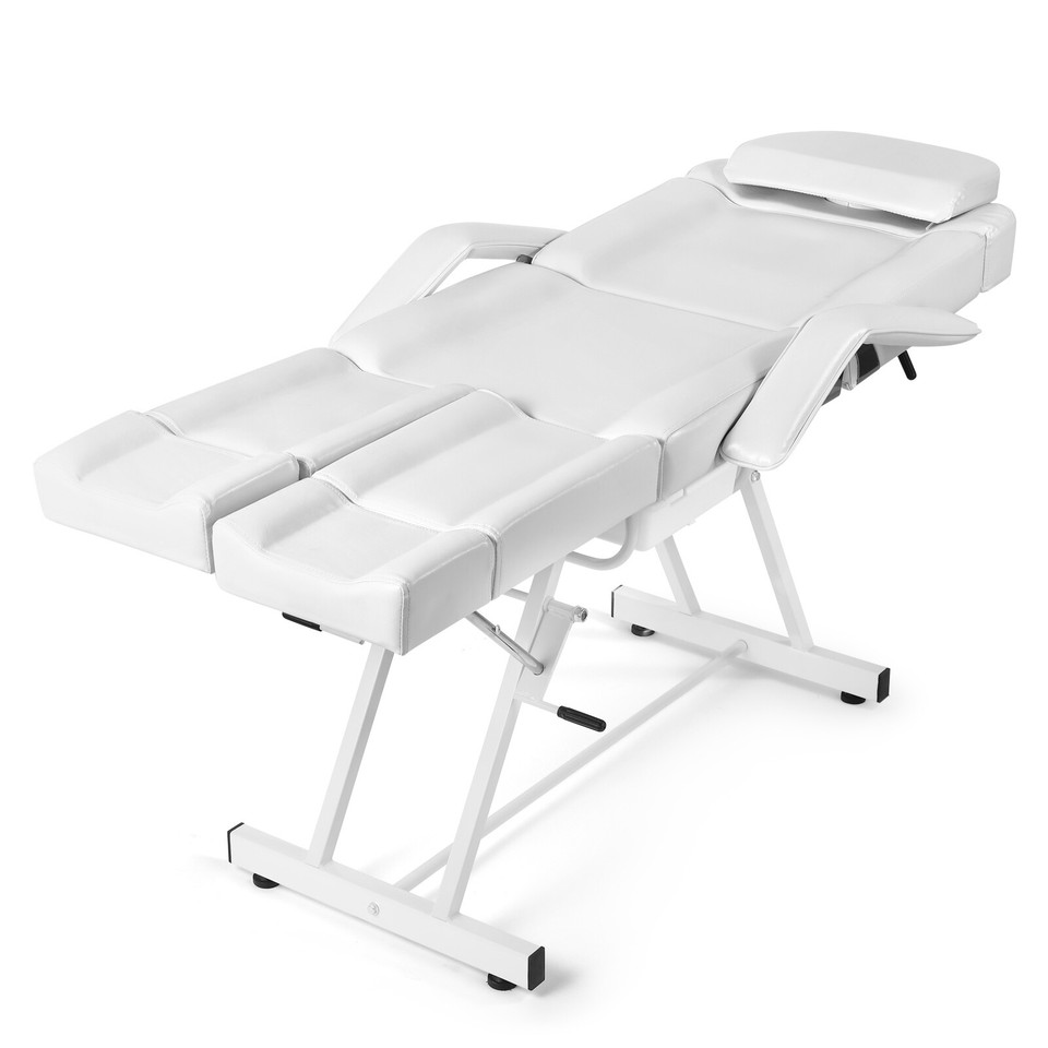 White/Black Multifunction Massage Table Split Legs Facial Bed Salon ...