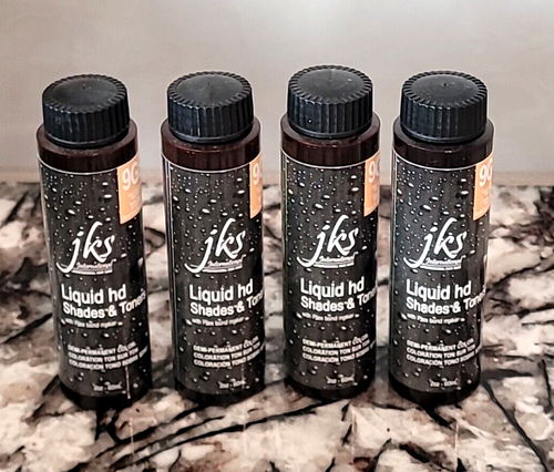 LOT OF 4 - JKS Liquid HD Demi Permanent Hair Color 9GB - VL Golden ...
