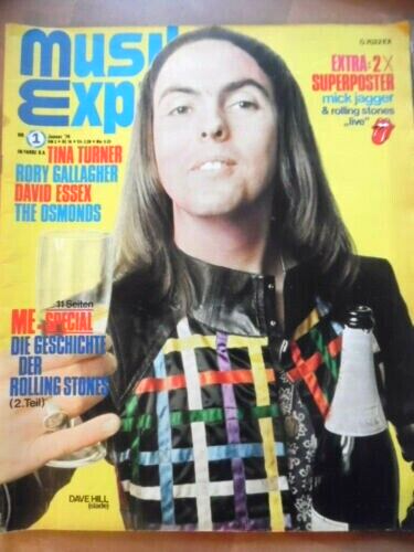 MUSIKEXPRESS 1- 1974 Slade Stones Rory Gallagher Santana D. Osmond ...