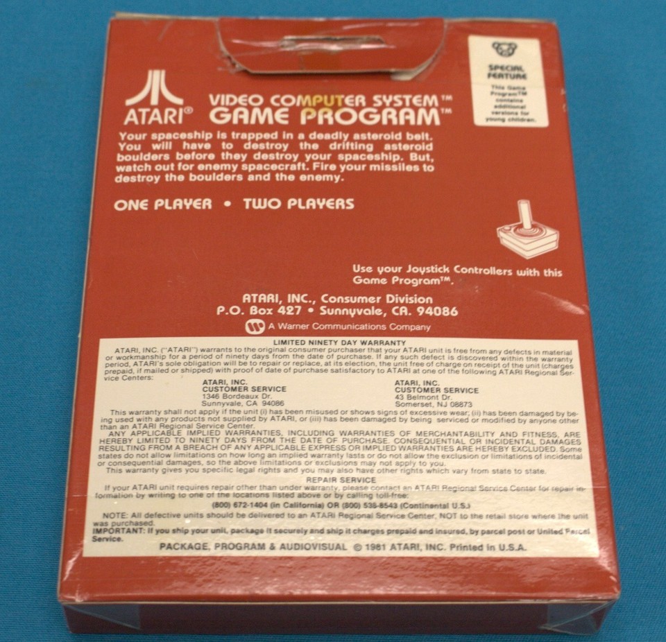ATARI ASTEROIDS IN ORIGINAL BOX | eBay