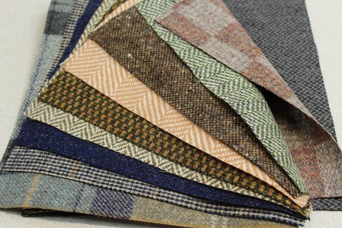 British Tweed 100% Wool Remnants Offcuts Squares Crafts 10 Pieces 9x9 ...