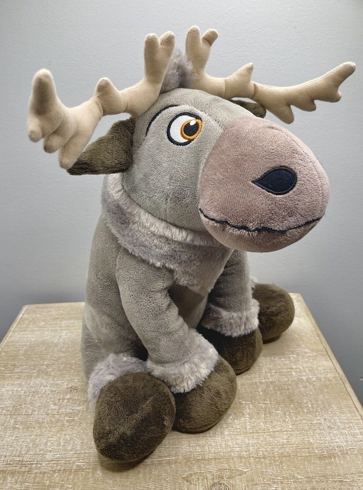 Disney Frozen Sven Plush Moose Reindeer Stuffed Animal 15" Sitting 2015 ...