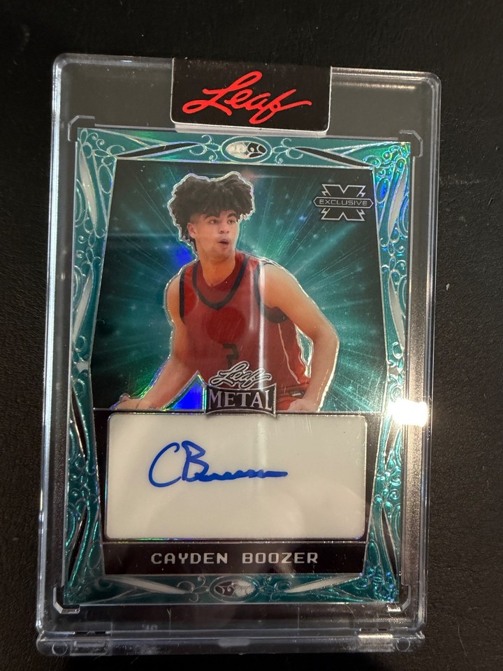 2025 Leaf Boozer Family Cameron Cayden Boozer Auto Duke Blue Devils RC ...
