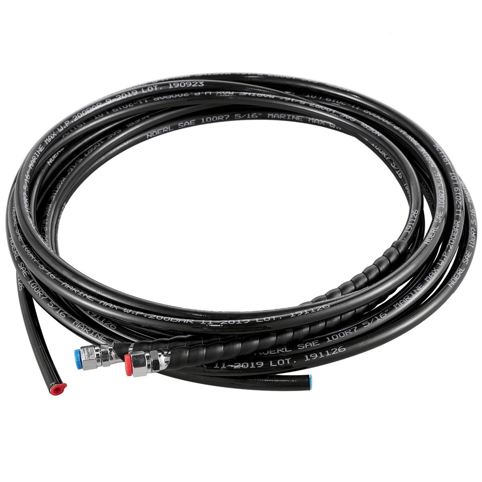 HK6400A-3 HO5124 Hydraulic Outboard Boat Steering Kit 24' Hoses 300HP ...