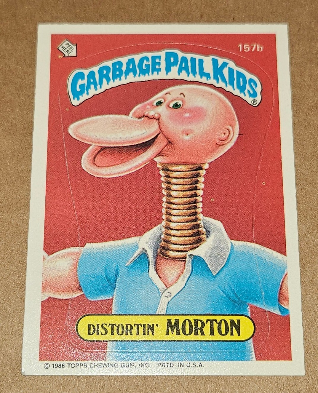 Garbage Pail Kids 1986 Series 4 - Distortin' Morton 157b | eBay