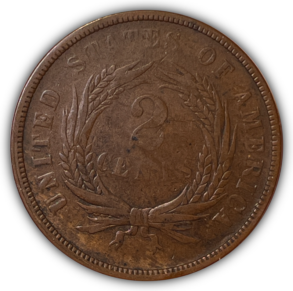 1867 Two Cent Piece Very Fine VF Coin #21359 | eBay