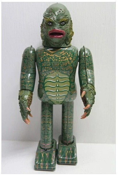 Tin Toy Universal Monsters Half-Fishman Wind-up tin walking toy MADE IN ...