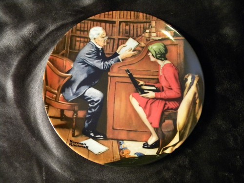 NORMAN ROCKWELL 1986 THE PROFESSOR PLATE KNOWLES CHINA | eBay