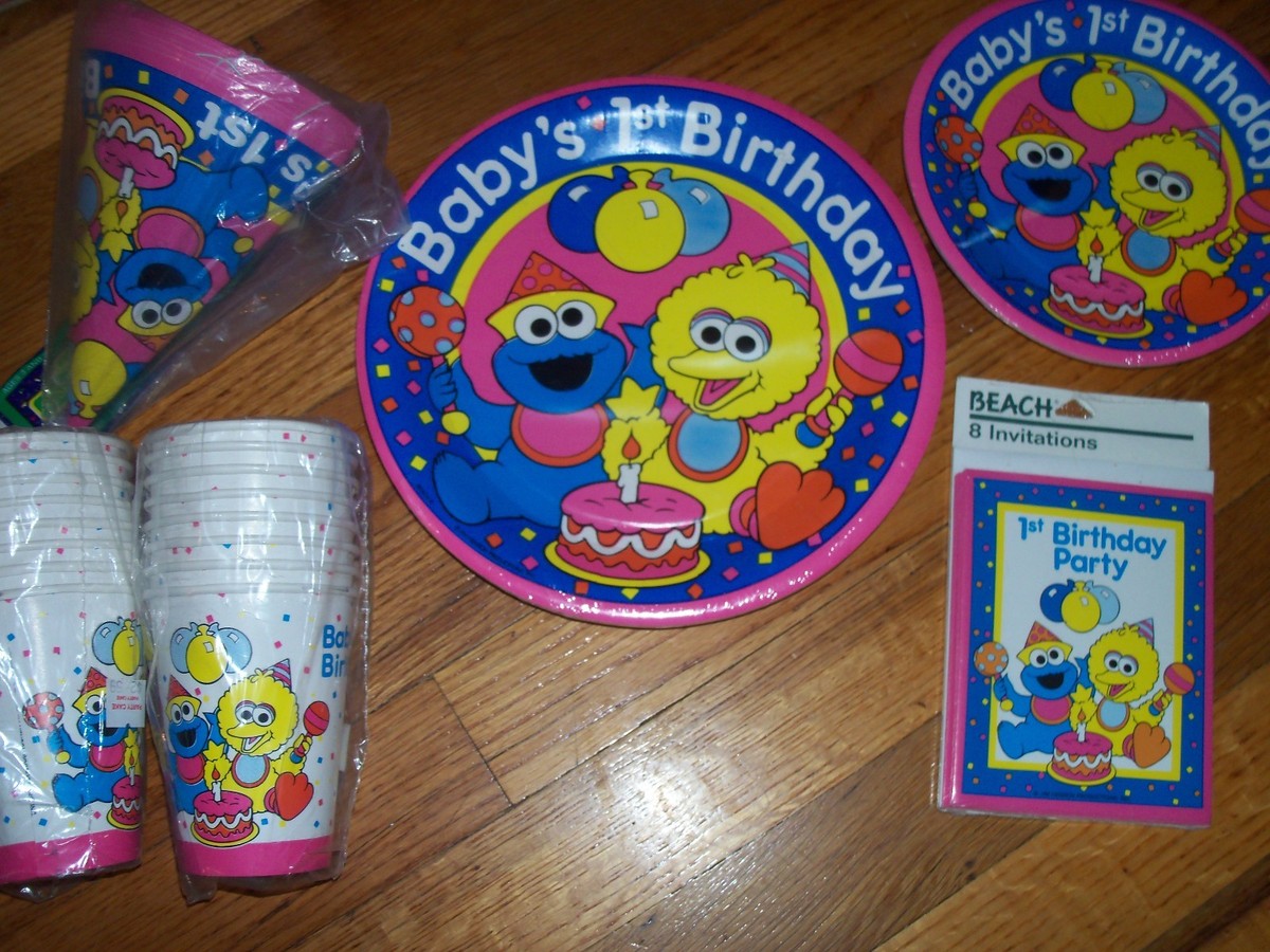 Sesame Street Party Cups Kids Party Tableware Sesame Street Supplies