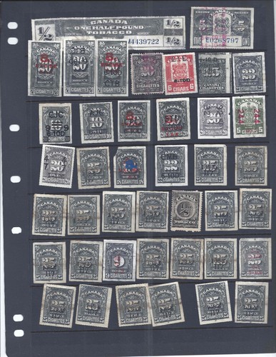 Canadian Cigarette Taxpaid Revenue collection | eBay