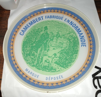 Camembert Fabrique En Normandie French Glass Plate Marque Deposee, see ...