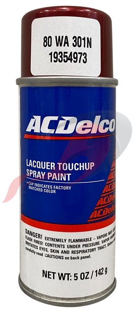 Genuine GM ACDelco Red JEWEL Paint 5oz Spray Code 80u Wa301n GAQ for ...