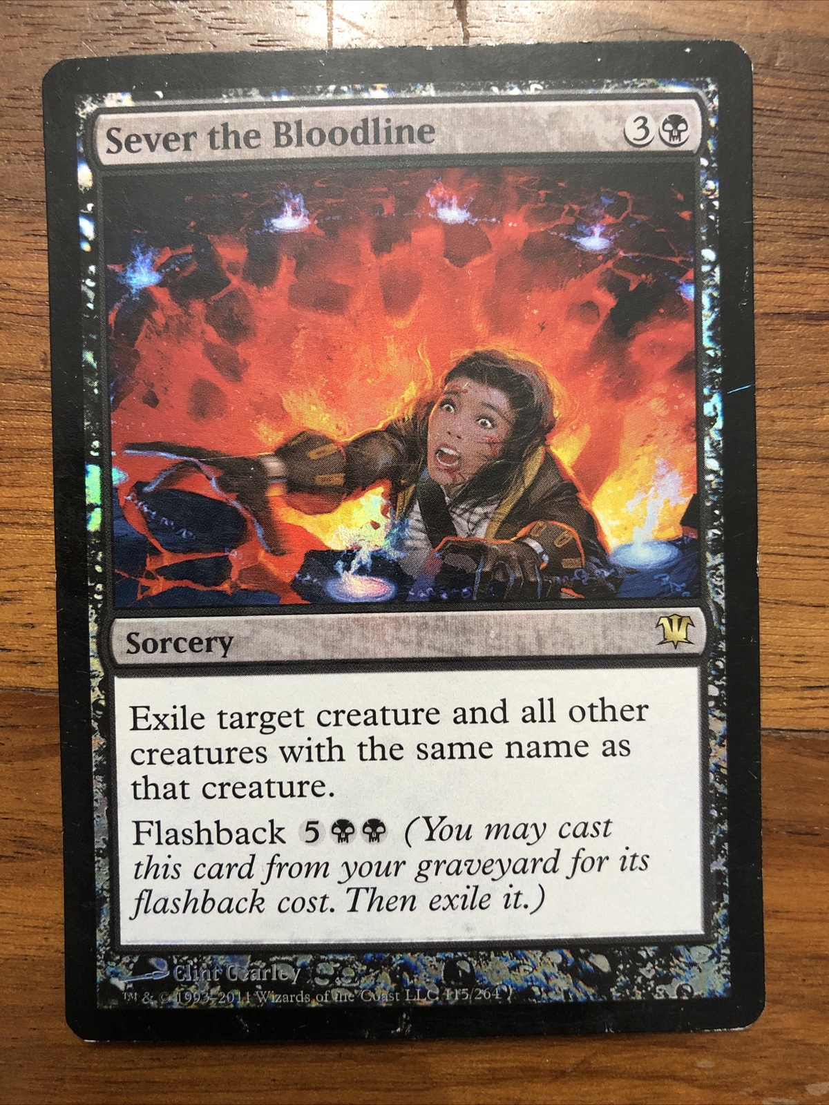 Sever the Bloodline FOIL Innistrad MP Black Rare MAGIC GATHERING CARD ...
