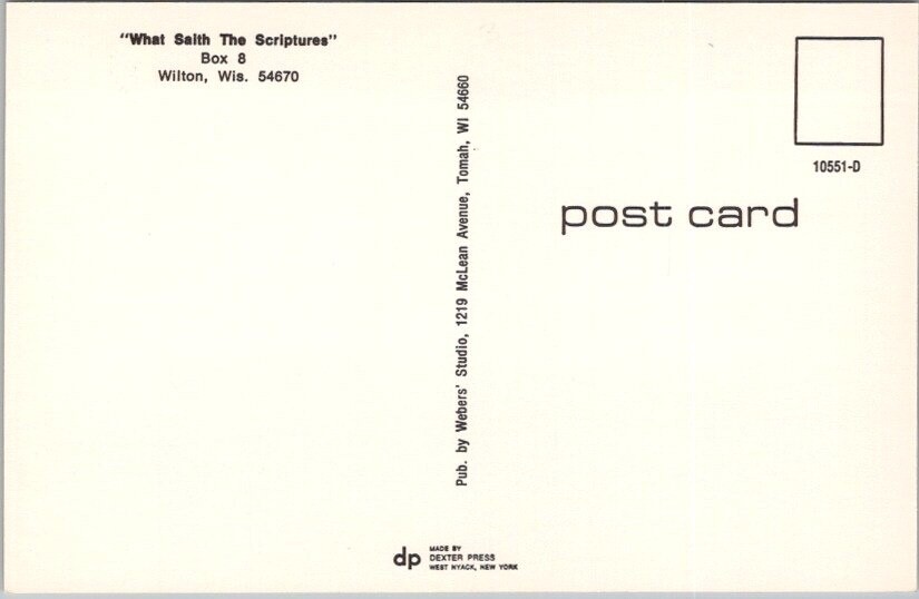 MISSIONARY Religious Greeting Postcard L.T. & ALICE CROOK / Wilton ...