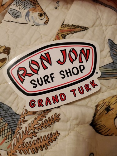 RON JON Surf Shop GRAND TURK Sticker Decal – NEW! | eBay