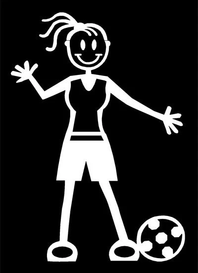 Female Stick Figure Running