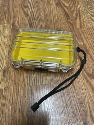 Plano Waterproof Storage Box Small Yellow | eBay