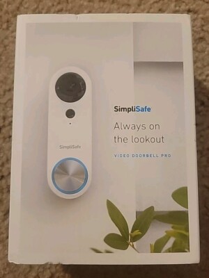SimpliSafe SSDB3 Pro Smart Home Security Wi-Fi Video Doorbell Wired ...