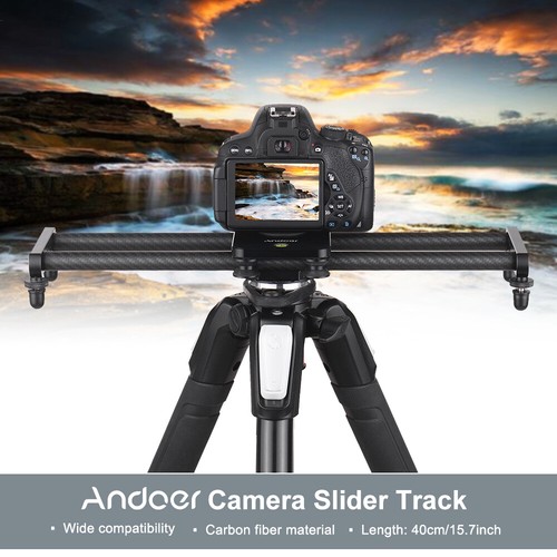 Andoer 40cm Track Slider Video Stabilizer Rail for DSLR B9K1 | eBay