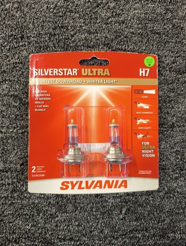 SYLVANIA H7SU.BP2 H7 SilverStar Ultra White Halogen Headlight Bulb - 2 ...