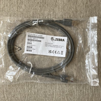 ZEBRA CBA-U21-S07ZBR Scanner Cable USB 7ft NEW!! | eBay