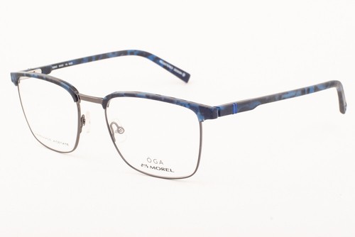 OGA MOREL Matte Blue Eyeglasses 10094O BG 03 56mm French Design | eBay