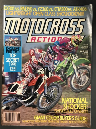 MOTORCROSS ACTION MAGAZINE-JUNE 1980-TOP SECRET 1991 125-GAINSVILLE ...