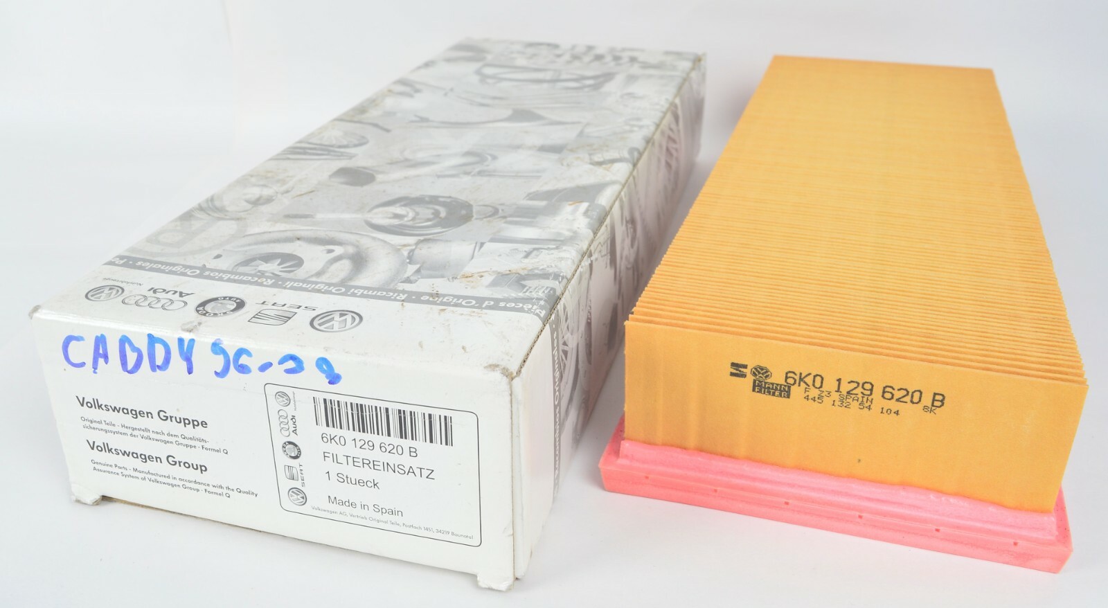 Genuine VW Caddy 96-03 Polo 00-02 1.8 1.9 Air Intake Filter Element ...
