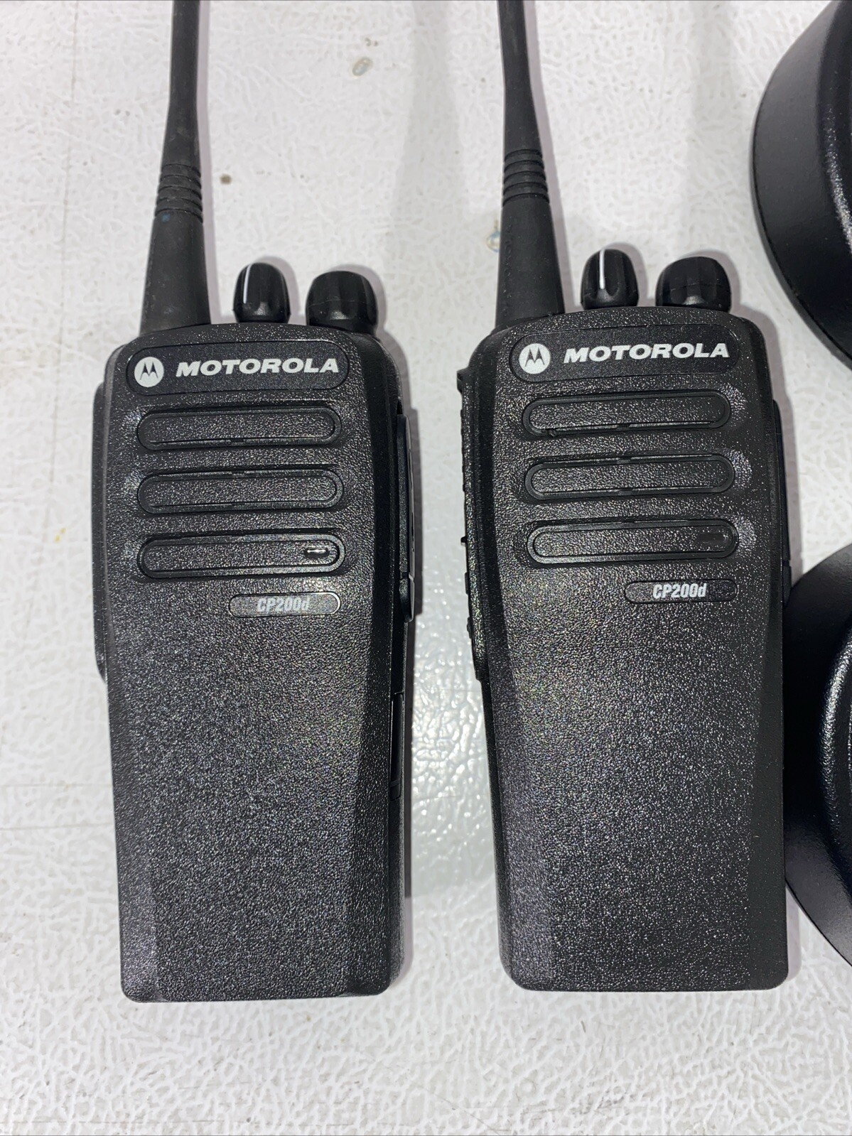 2 Motorola CP200d UHF 403-470 MHz Radios Digital & Analog Batteries ...