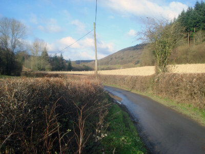 Photo 6x4 Lane to Lower Lye Lower Lye/SO4066 View north-west to Barnett ...