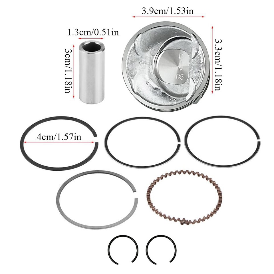 Engine Piston & Rings Set Kit 23040-2G500 for 11-13 Hyundai Sonata Kia ...