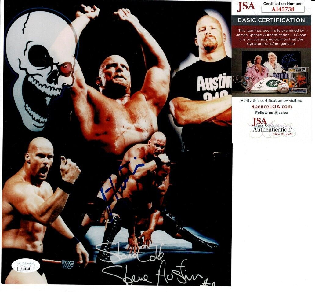 STONE COLD STEVE AUSTIN 3:16 SIGNED 8x10 PHOTO #2 "WWE, WWF, CONDEMNED ...