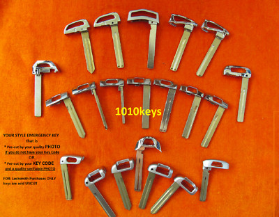 REMOTE KEY FOB BLADE CUTTING SERVICE for VARIOUS YEAR and MODEL ...