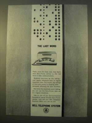 1963 Bell Data-Phone Telephone Ad - The Last Word | eBay