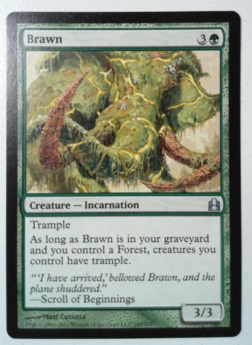 Brawn *Uncommon* Magic MtG x1 Commander MP | eBay
