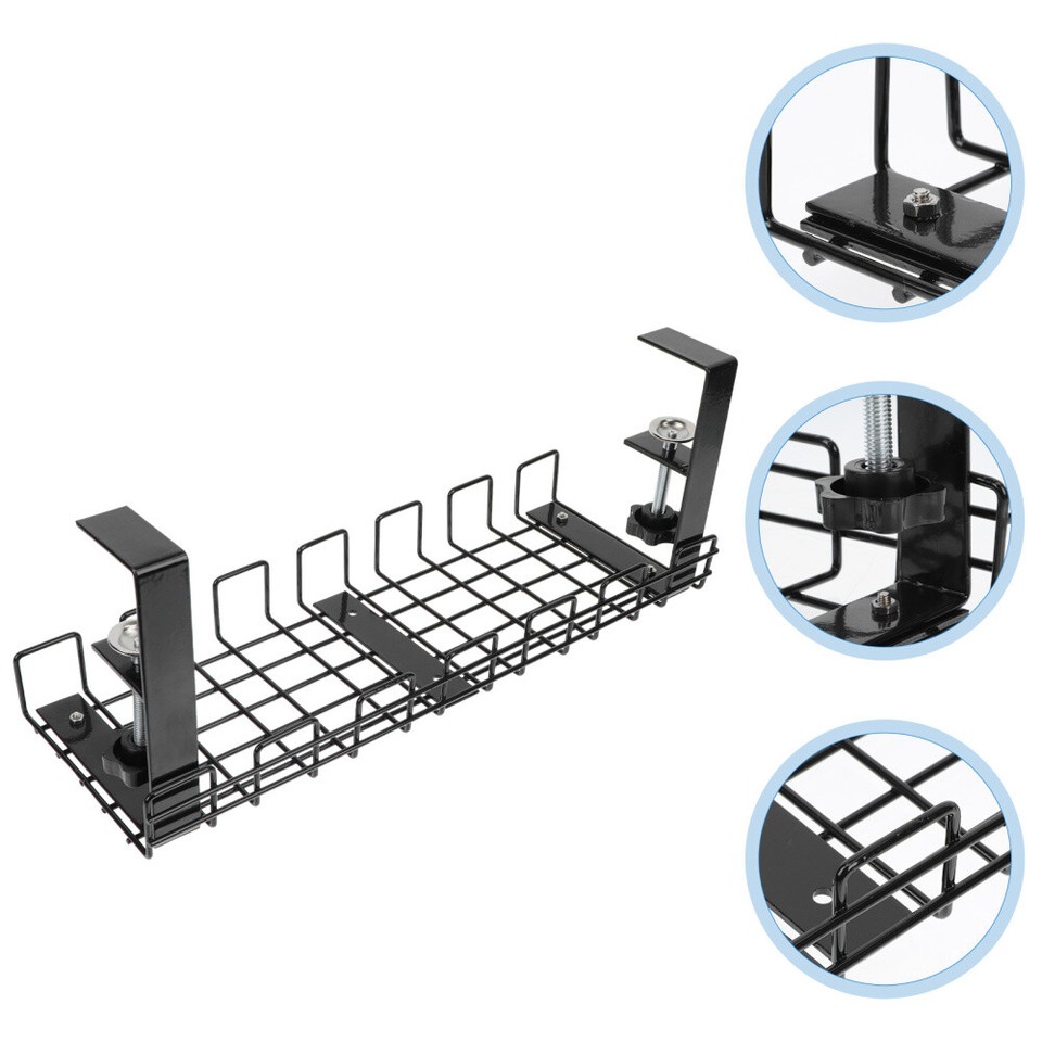Electric Wire Storage Rack Cable Tray for Standing Desks Office | eBay