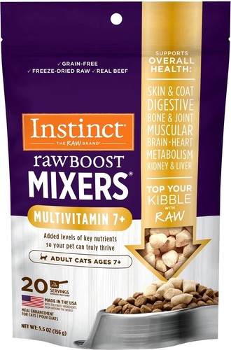 Instinct Raw Boost Mixers, CAT Food Topper, Multivitamin Adult Cats 7 ...