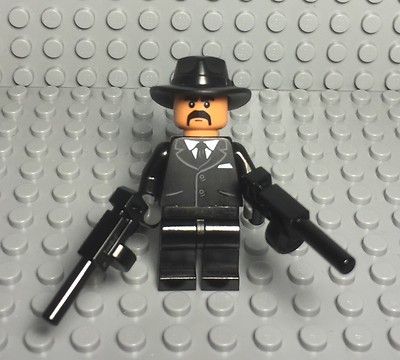 Lego City Tuxedo Criminal / Mob Gangster Boss Mini Figure With 2 Tommy ...