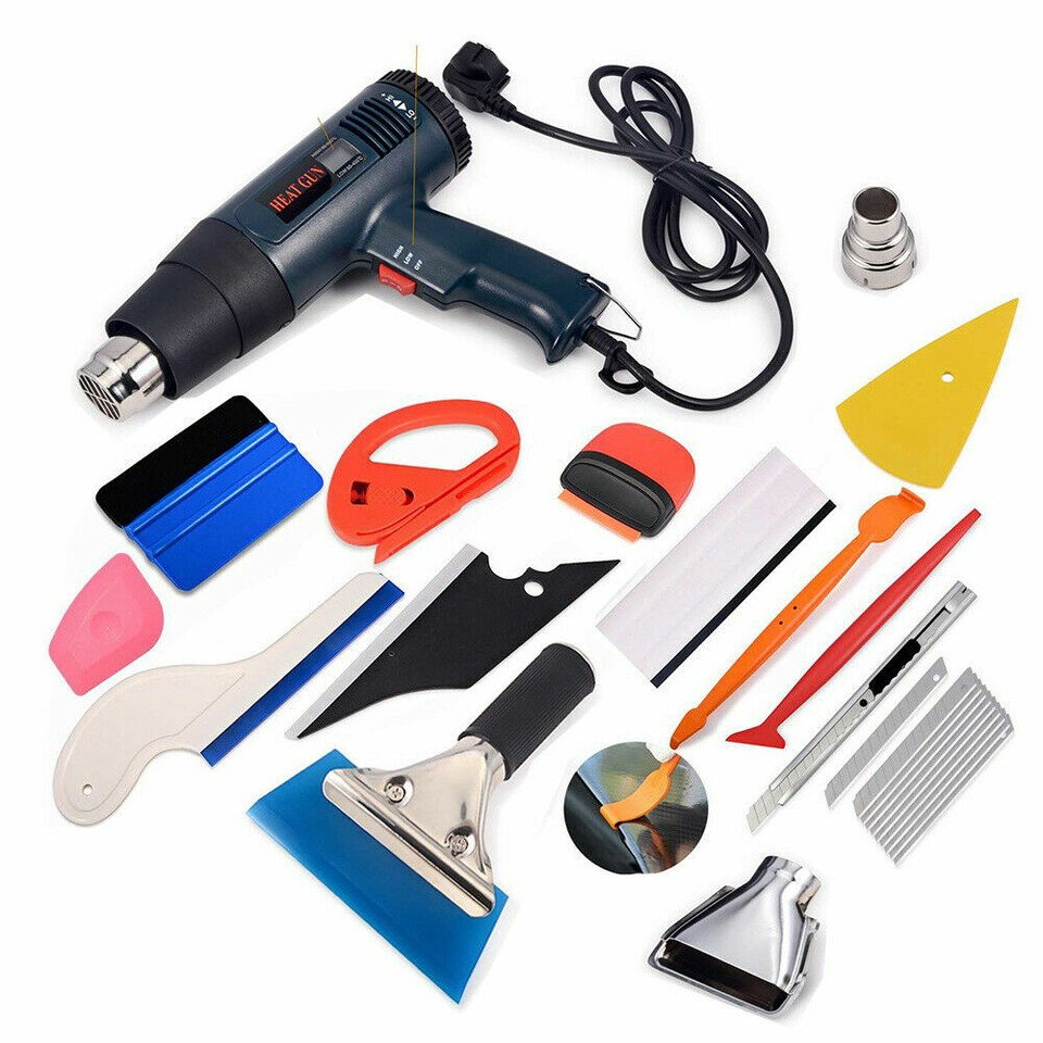 Car Wrap Application Tools Kit Vinyl Squeegee Felt 2 Magnets Window ...