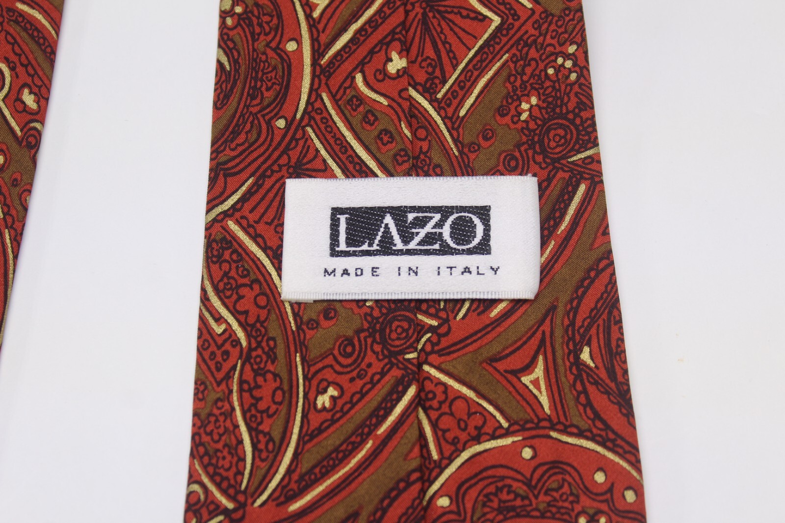 249 ) LAZO MEN'S TIE 100% SILK MADE IN ITALY - Gem